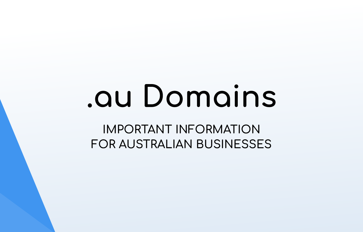 Oncord - .au Domains - Important Information for Australian Business Owners